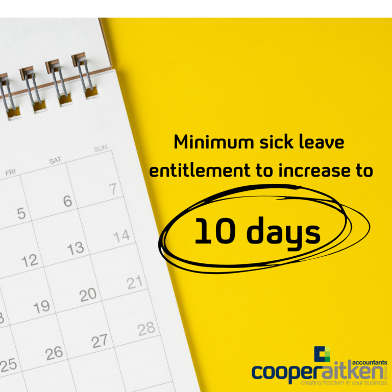 Minimum Sick Leave entitlement to increase to 10 days - CooperAitken